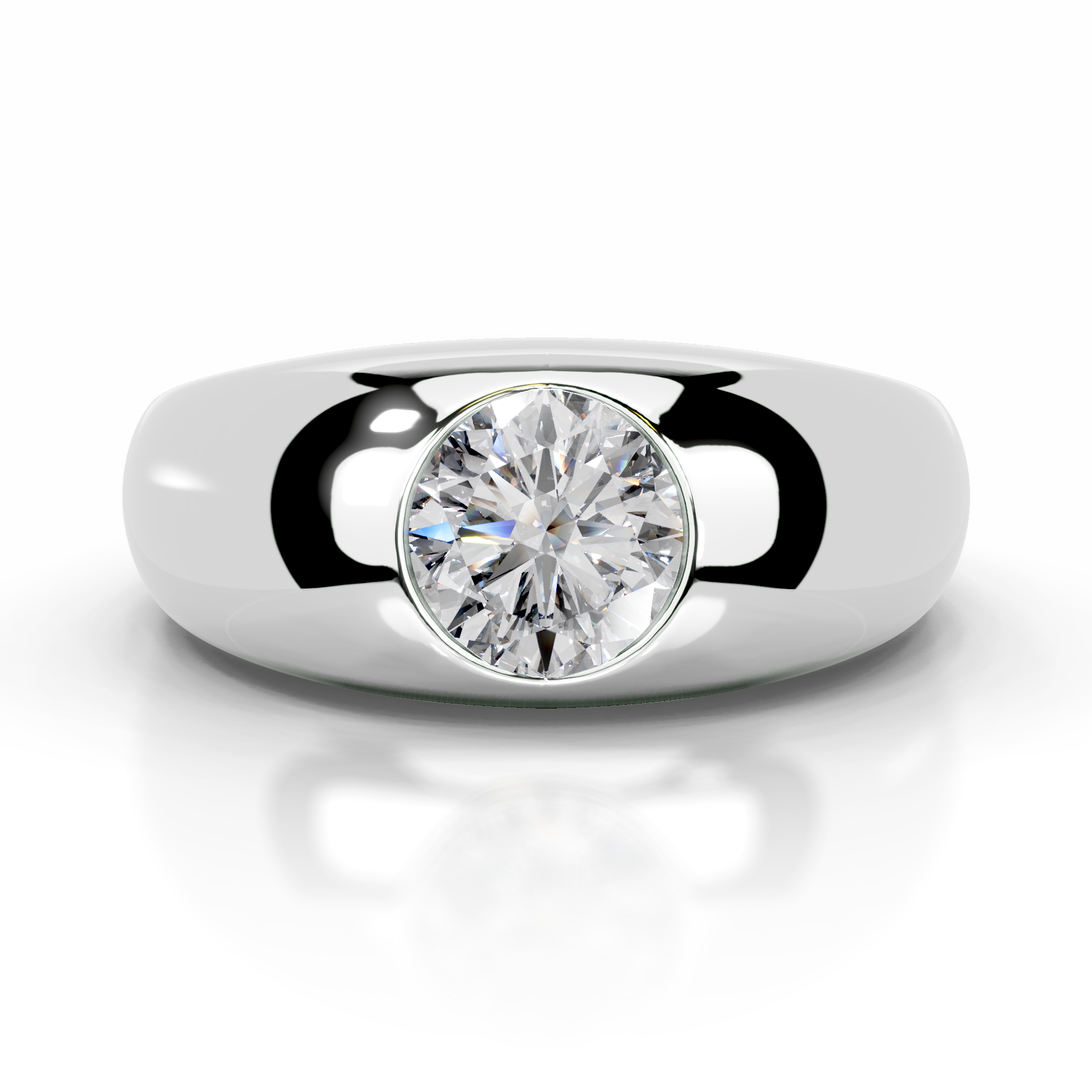 Jayla Lab Grown Diamond Ring Solitaire 1 Carat 14K White Gold Best Brilliance