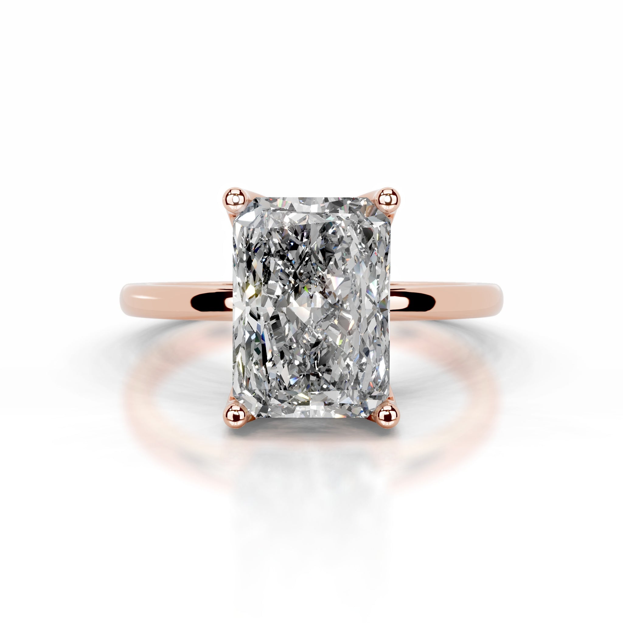 Phoenix Diamond Engagement Ring - 14K Rose Gold, Solitaire, Radiant, 2 ...