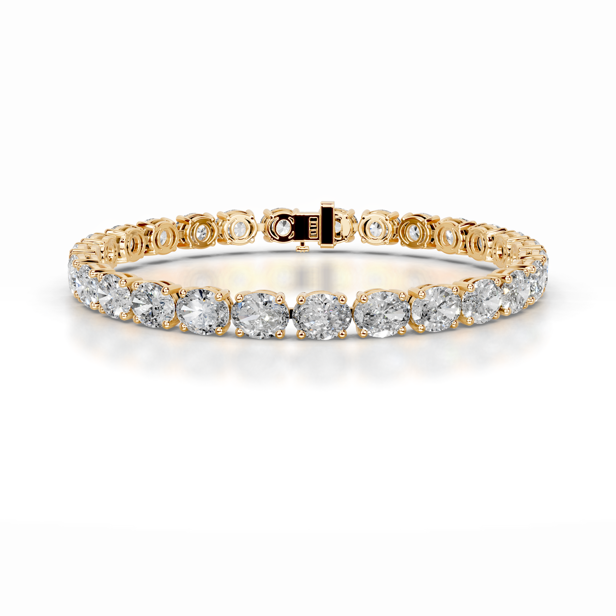 Ruth Diamond Tennis Bracelet (15 Carat) -18K Yellow Gold, Tennis, 15 ...