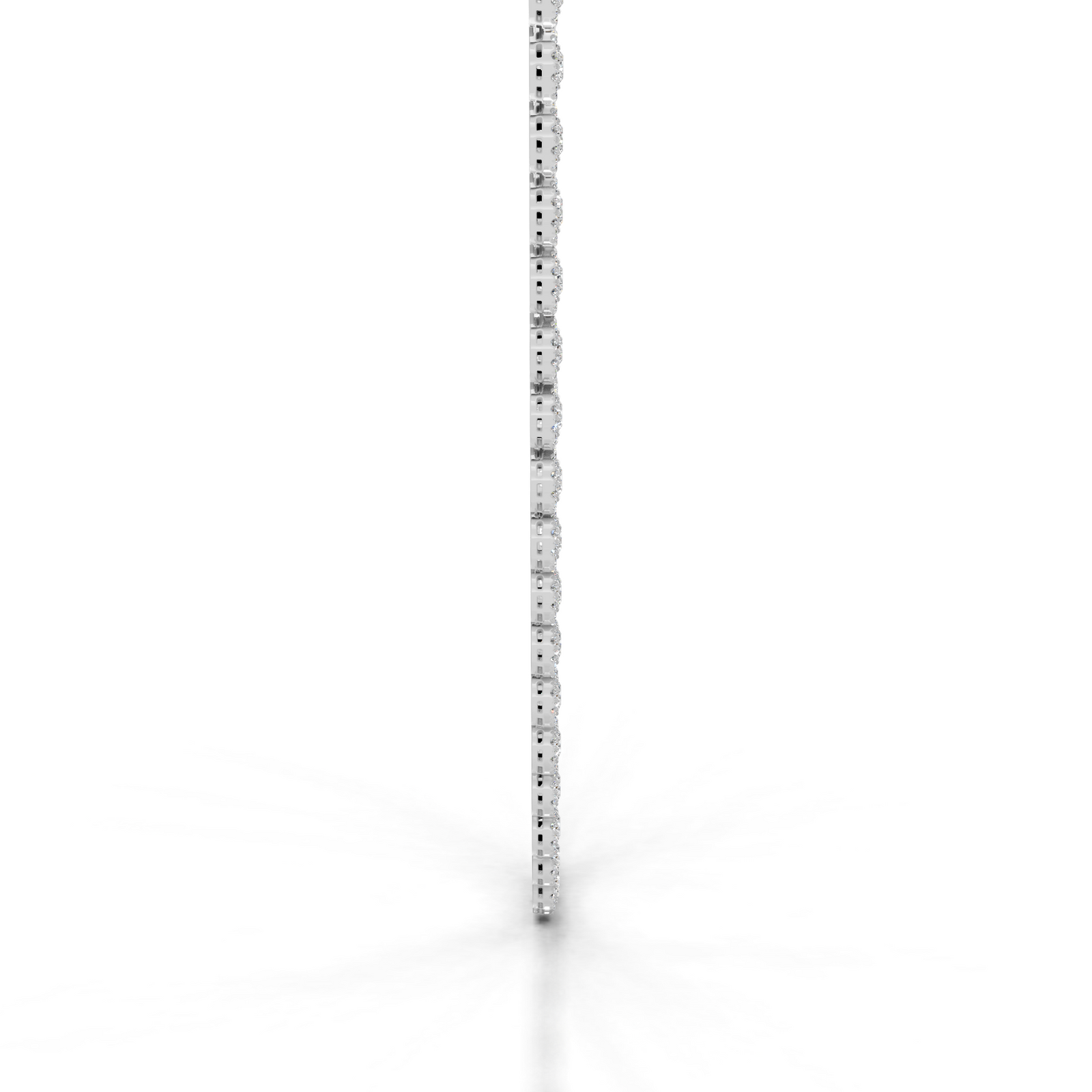 Gaynelle Lab Grown Diamond Tennis Collier (10 Carat) -18K White Gold ...